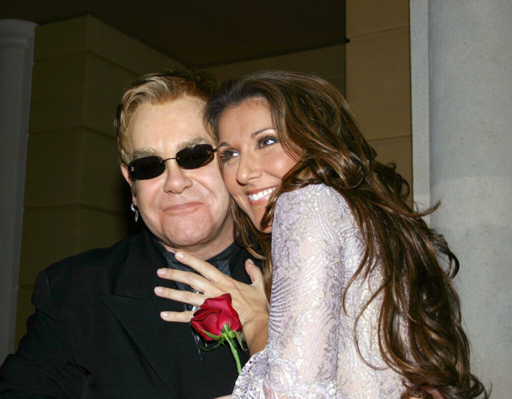 Celine Dion with Elton John | CelineDionWeb.com